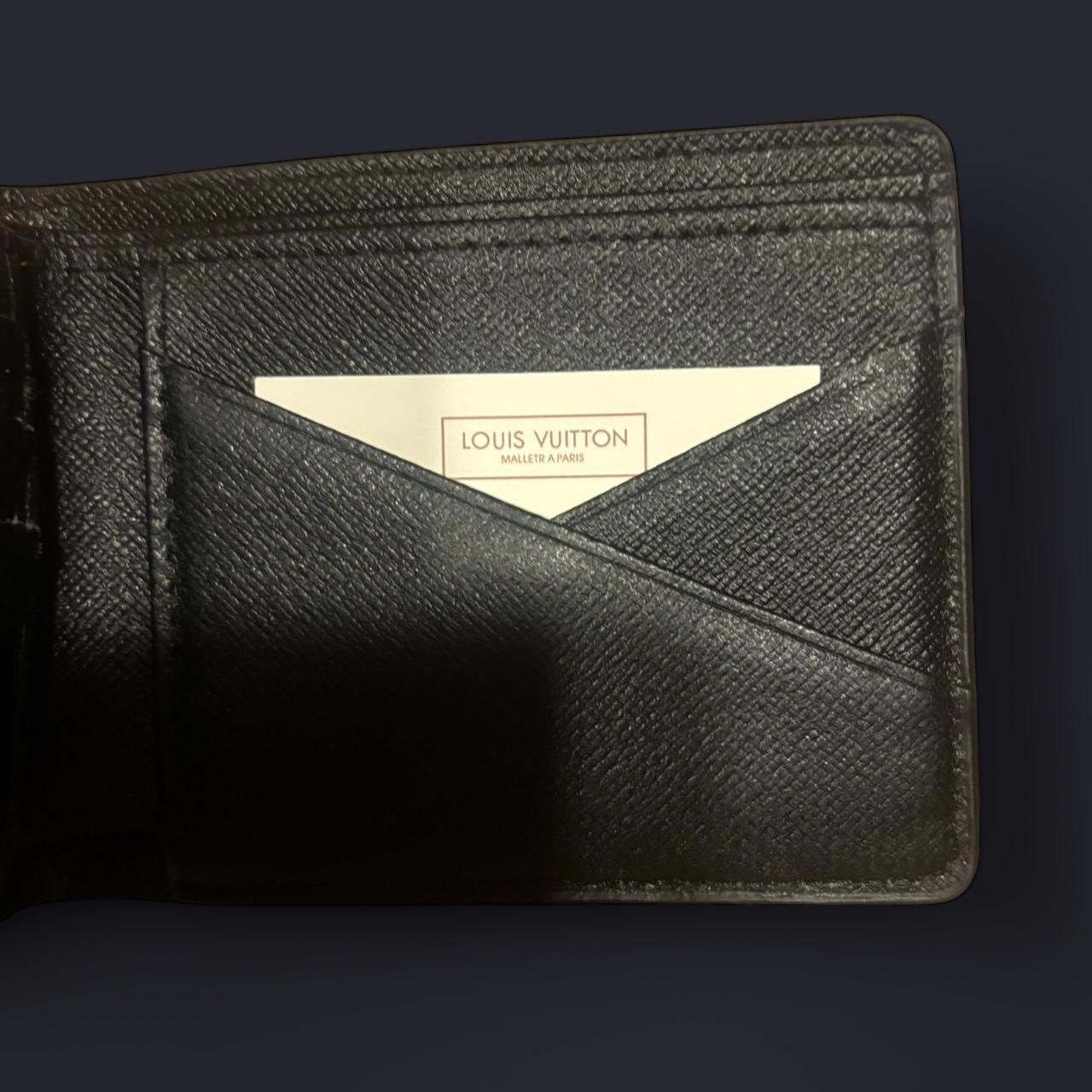 LV wallet USED Black/Grey With box | Depop