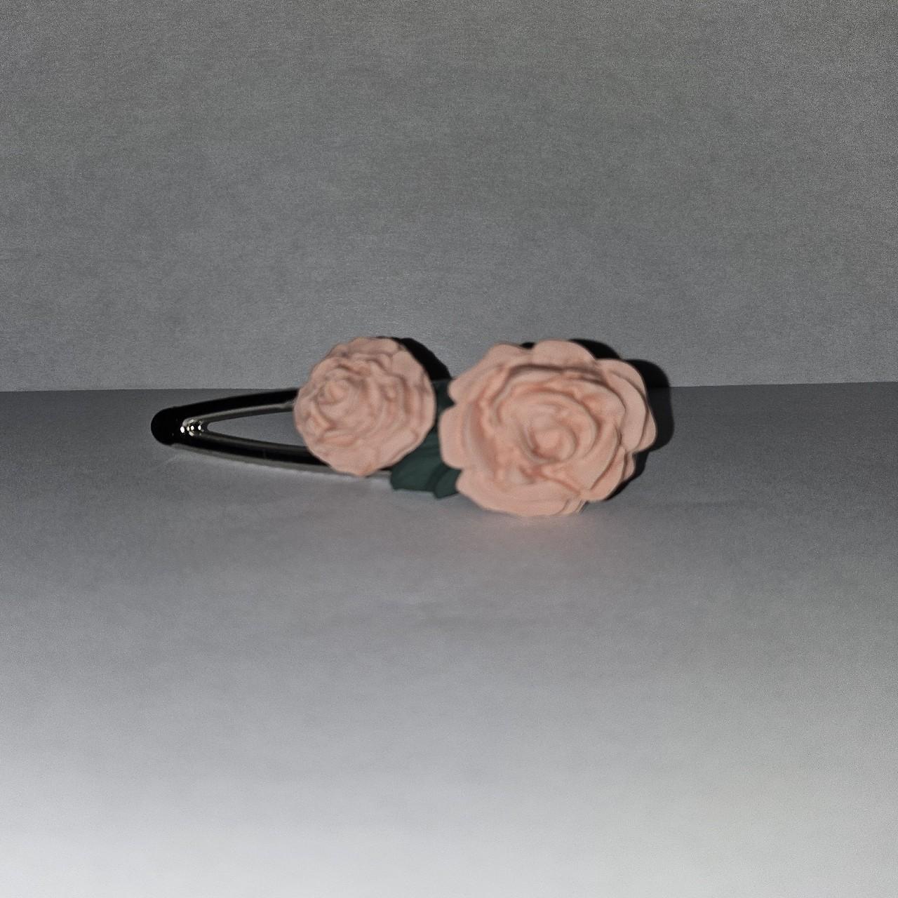 Handmade rose hair clip #cute#clip#hair#clayart - Depop