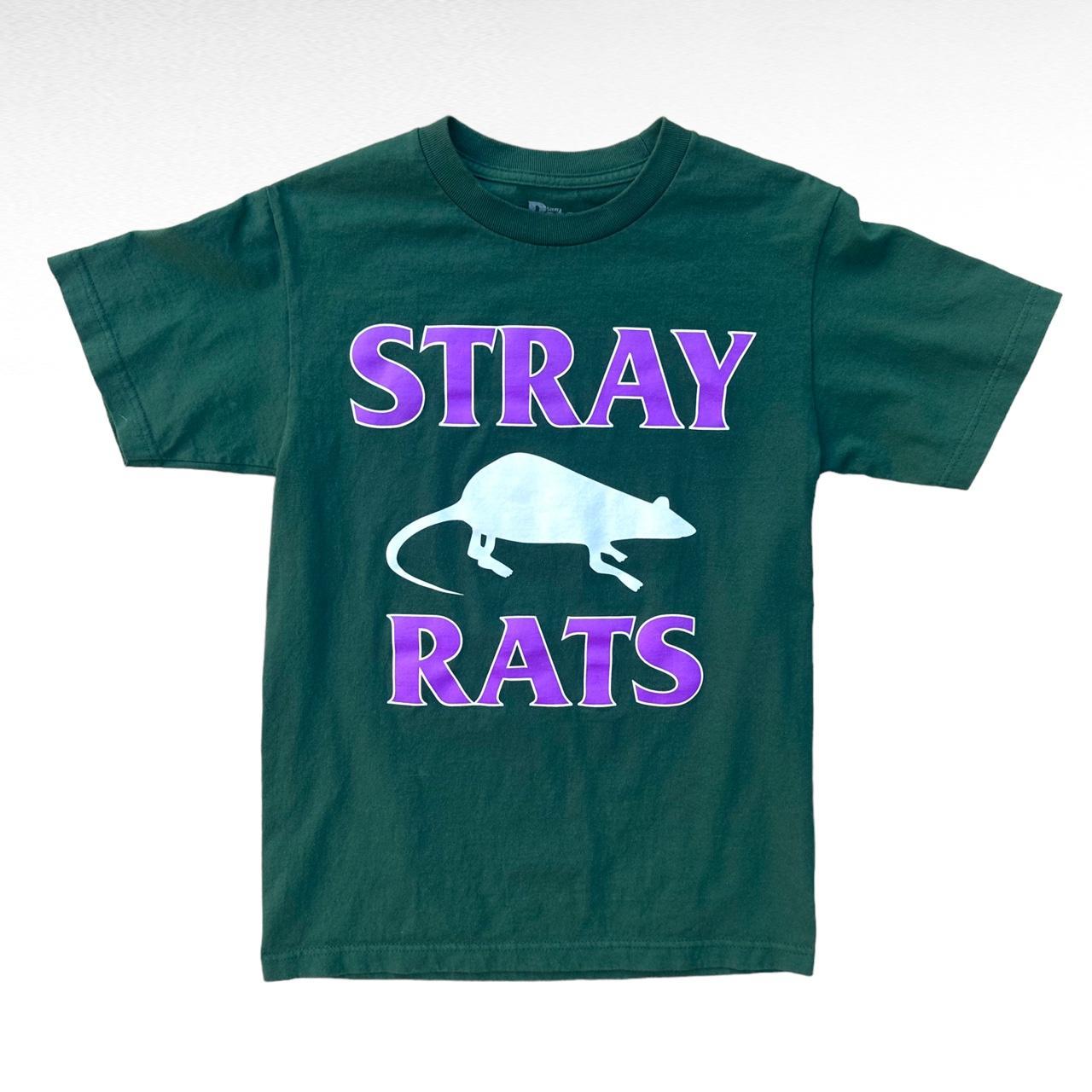Stray Rats Rodenticide T Shirt Green Purple Size... - Depop