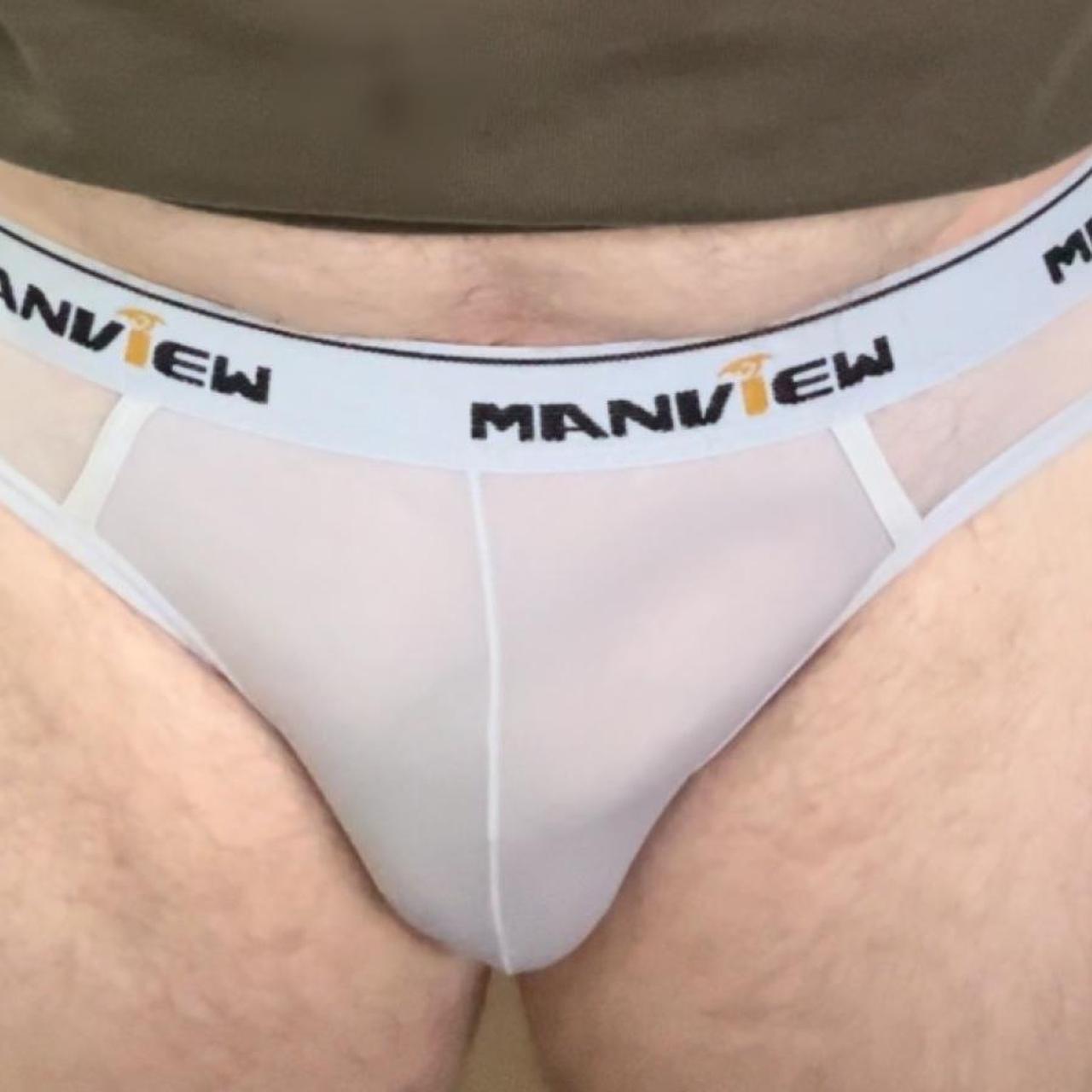 Amazing Manview see through briefs size L Any... | Depop