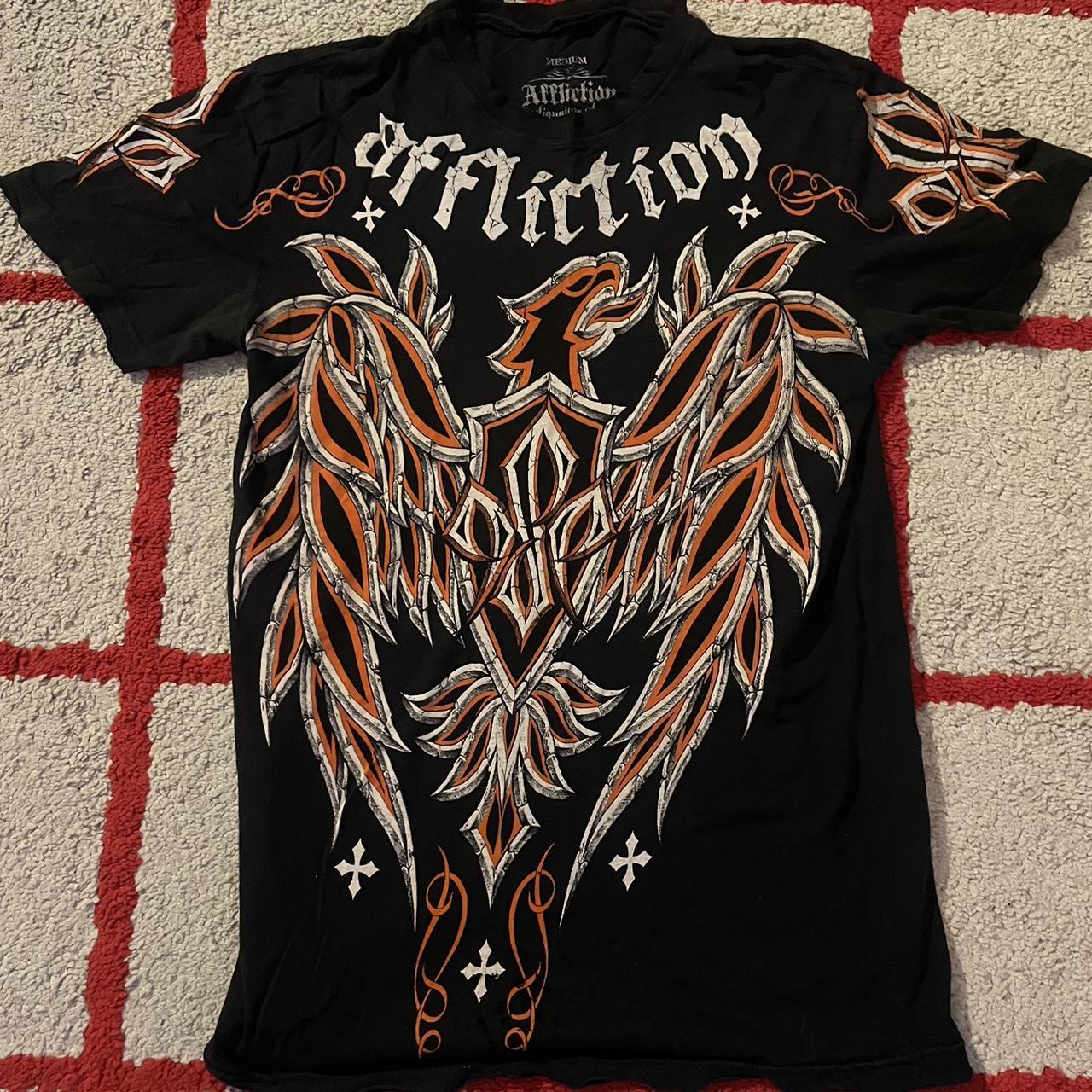 affliction george st pierre size medium... - Depop
