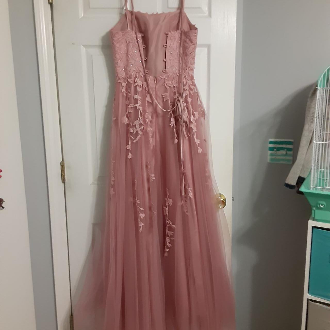 Amazon Prom Dress! Super Cute Flower Embroidery... - Depop