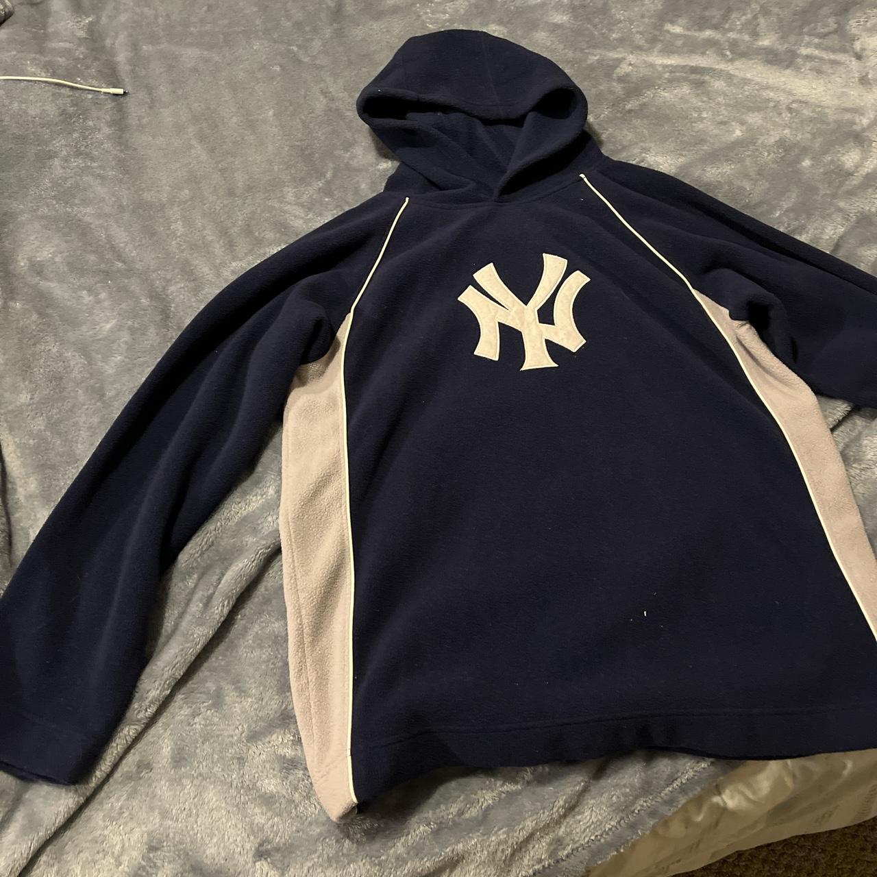 lined yankees fleece medium menswear fleece - Depop