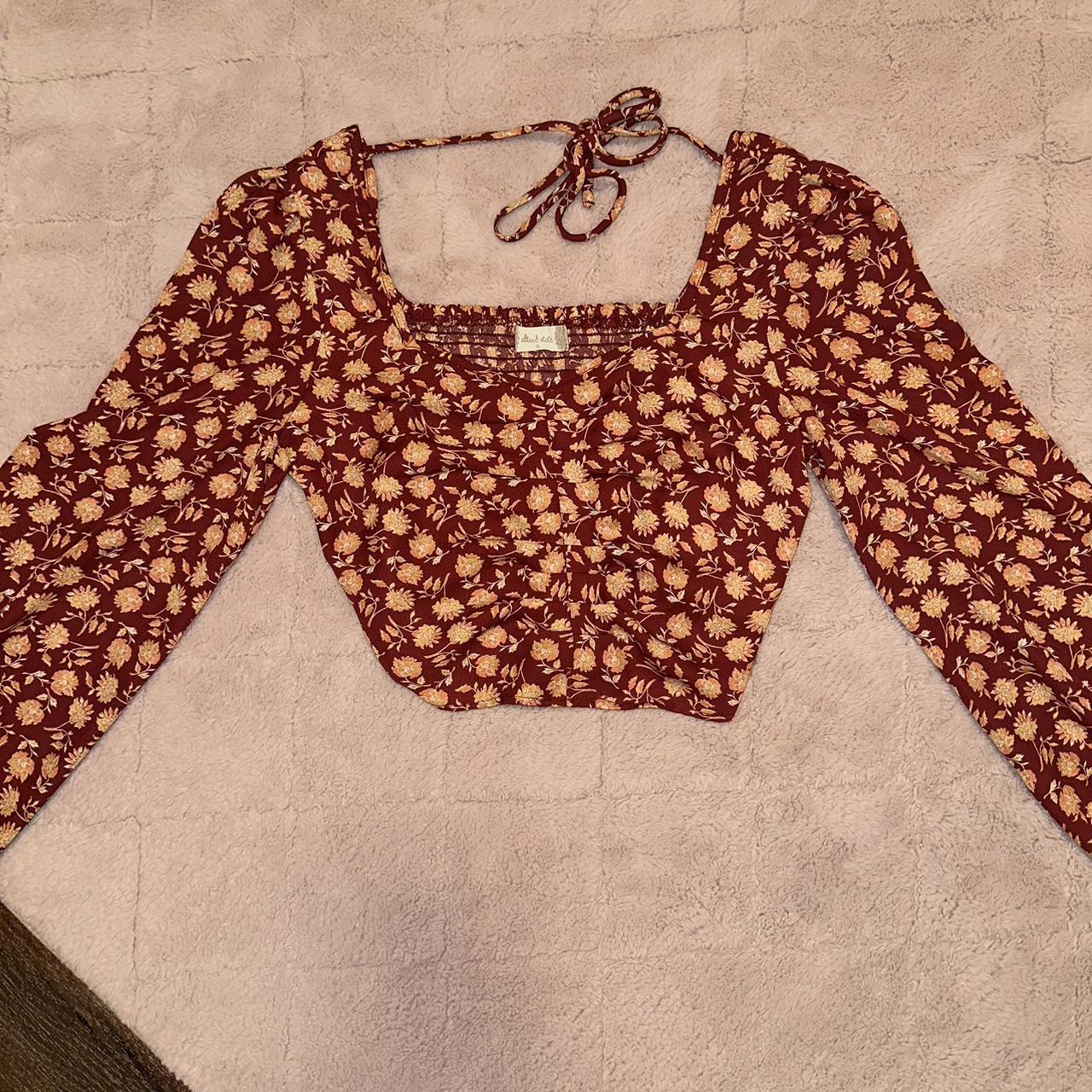 Altrd state patterned long sleeve going out top size... - Depop