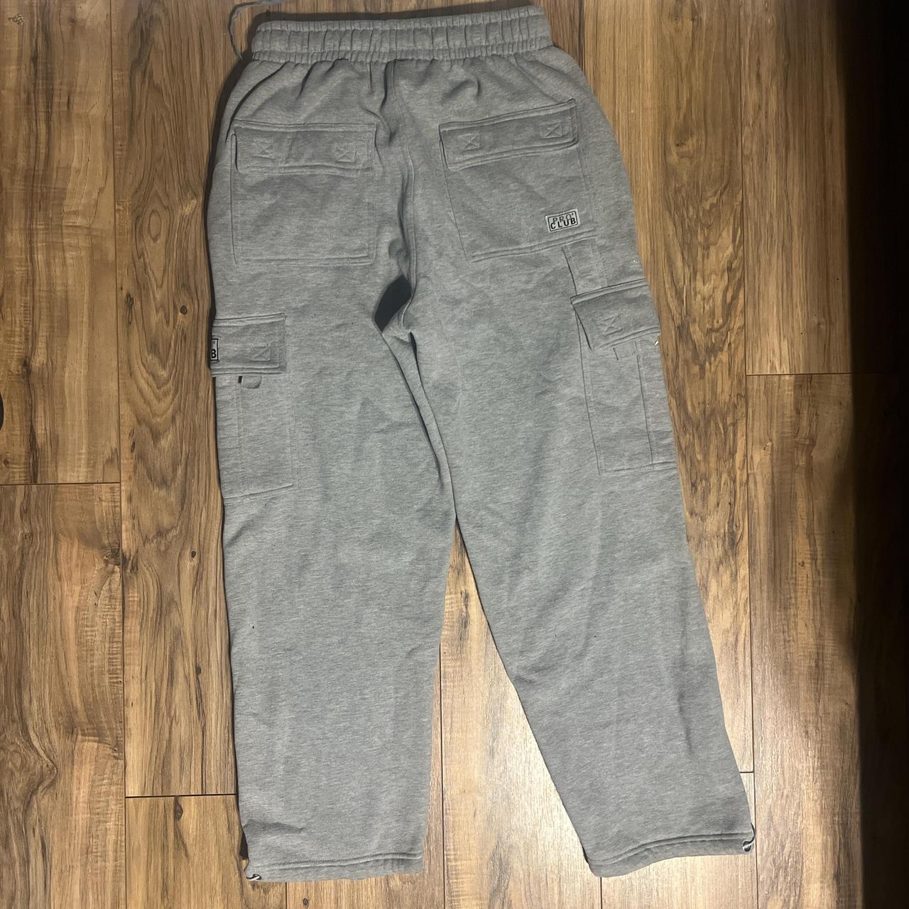 Grey Pro club cargo sweatpants, good condition they... - Depop