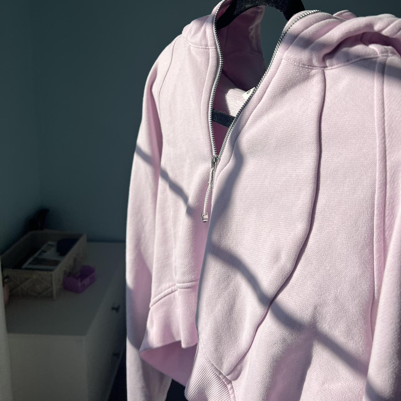 Light pink Lululemon Scuba zip up hoodie. Retail... - Depop