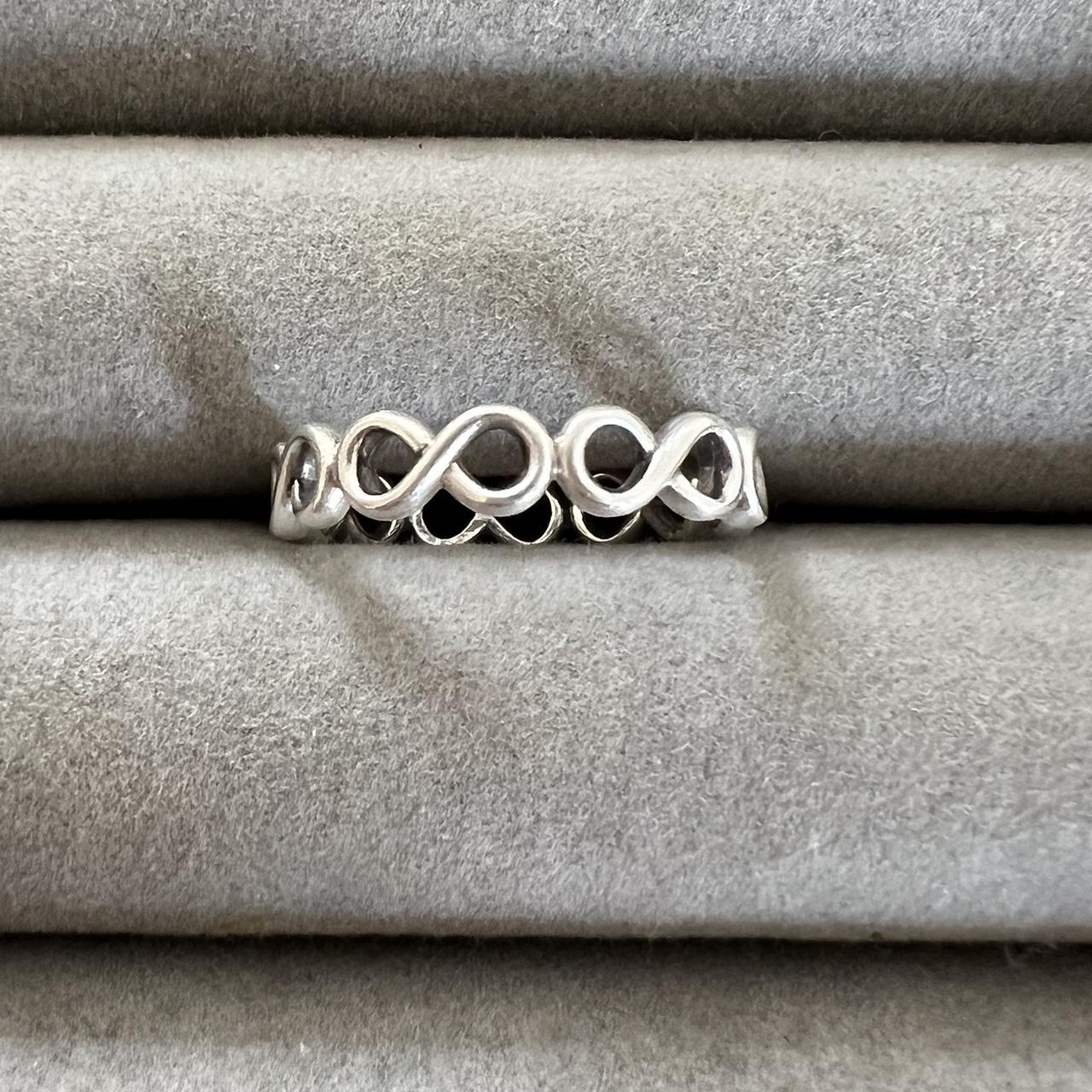Pandora infinity ring, size 54. In good condition. - Depop