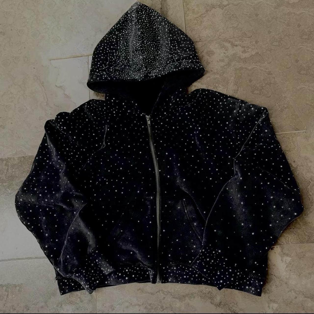 Rhinestone hoodies fully stocked on 30 pairs only 2... | Depop