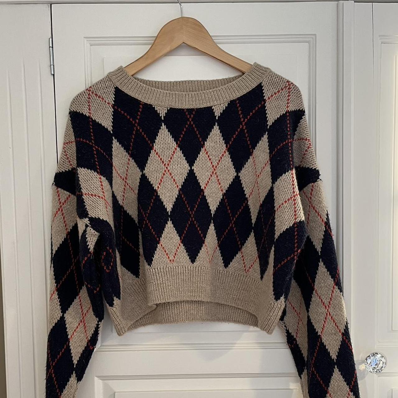Primark Argyle jumper Like new condition UK 14/16... - Depop