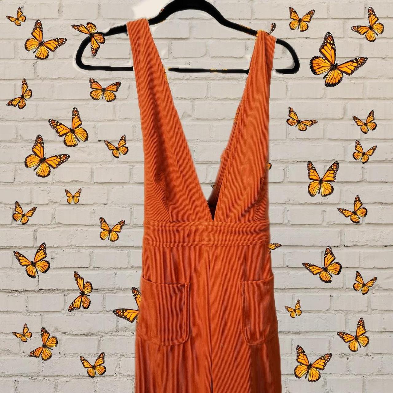 large orange overalls/ jumpsuit. great condition and... - Depop