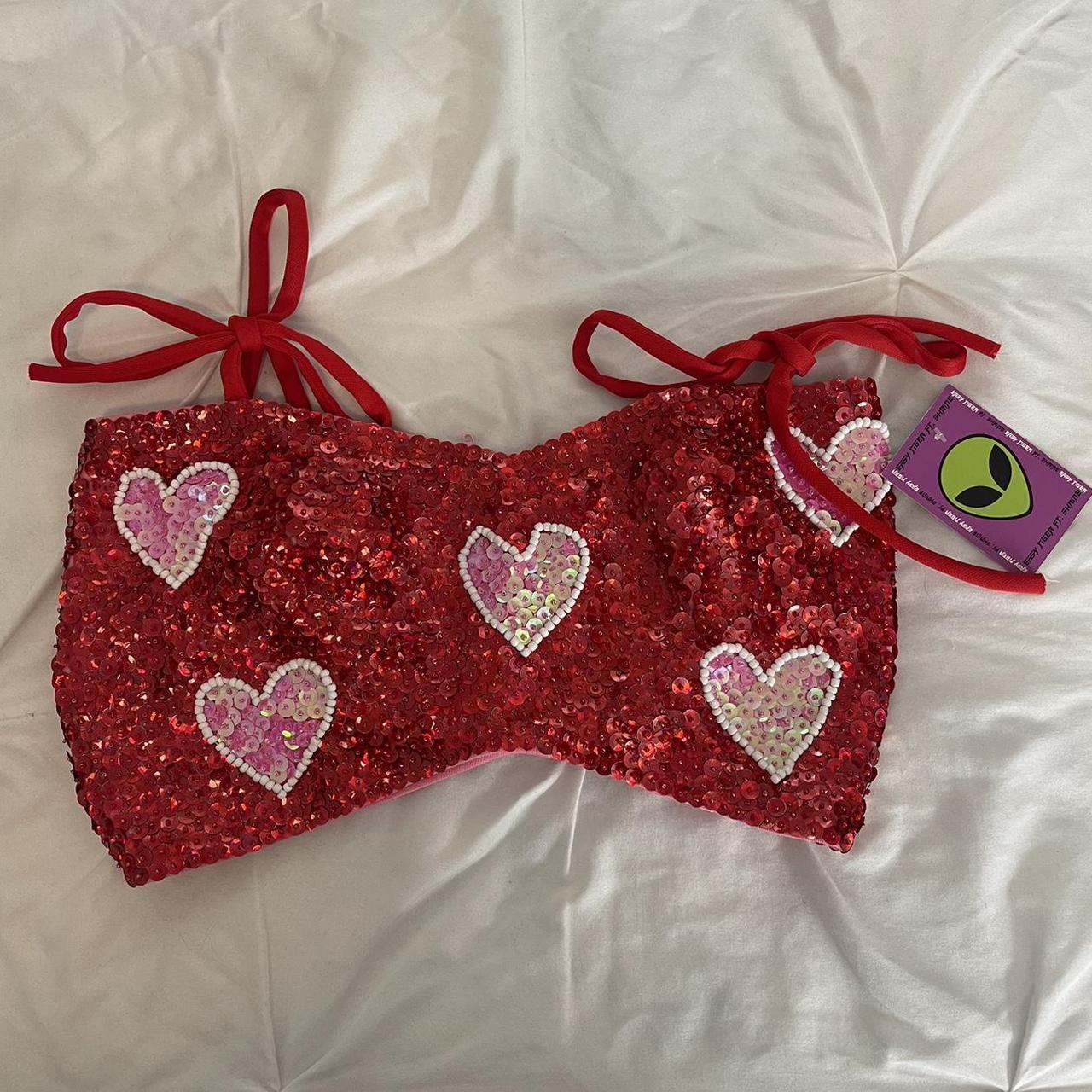 Easy Tiger Cupid Cowgirl Sequin Top, never worn,... - Depop