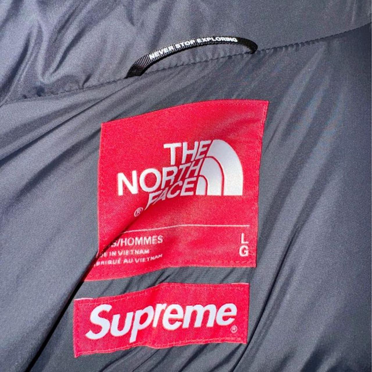 SUPREME TNF Nuptse Great condition. Size... - Depop