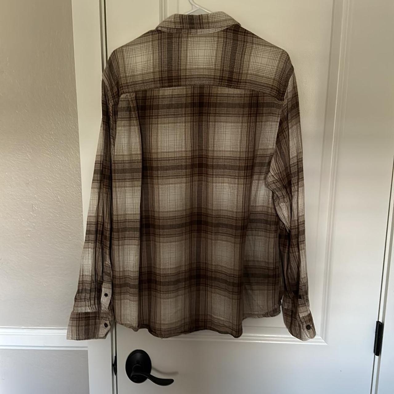Tan Flannel - Depop