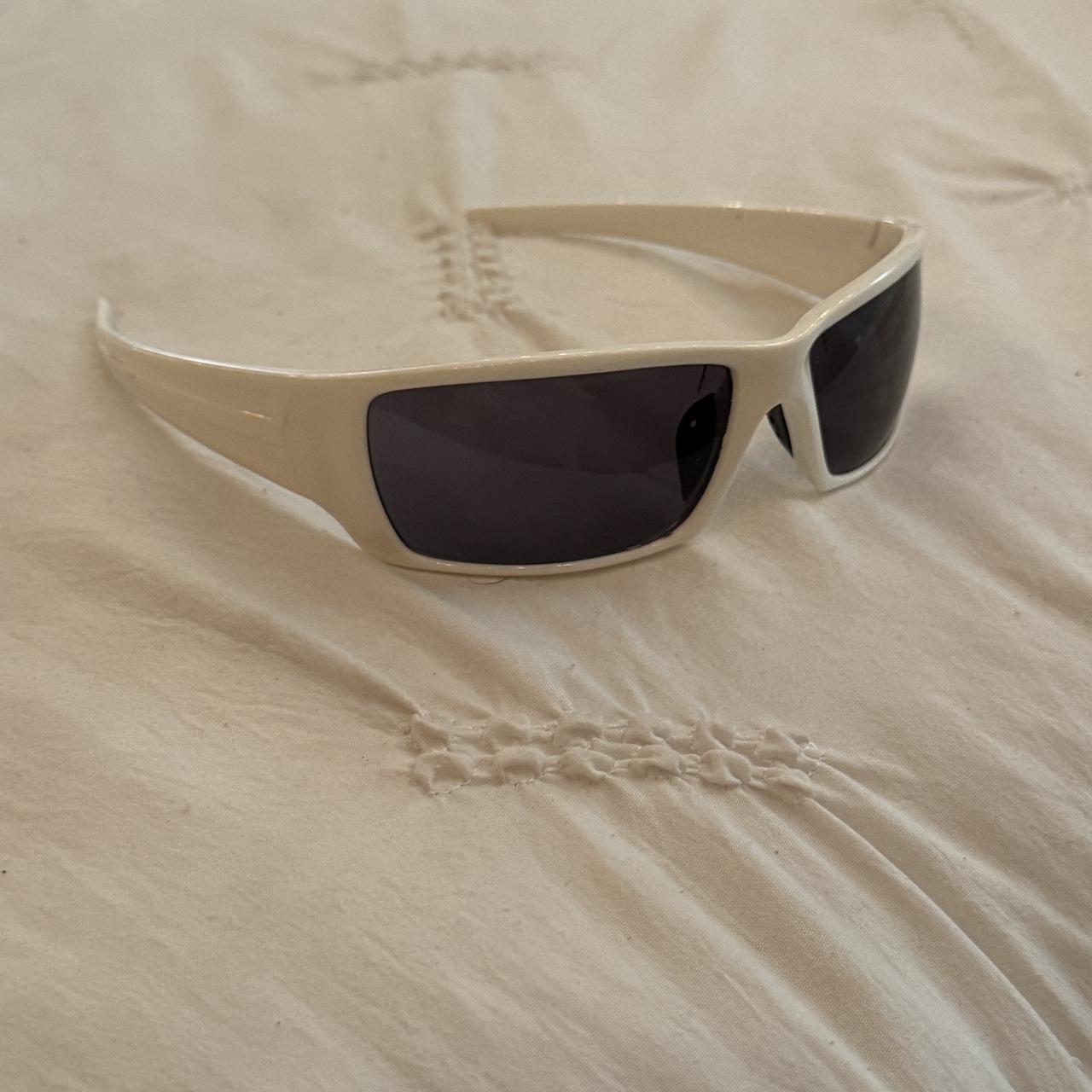 White Sun Glasses - Depop