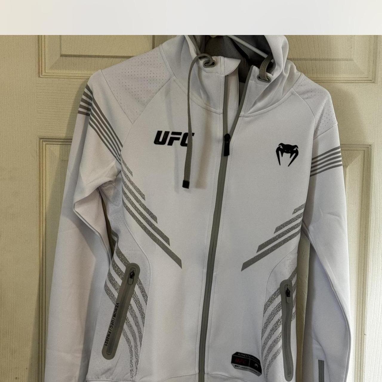 Venum UFC Jacket WOMENS MEDIUM White Fight Night... - Depop