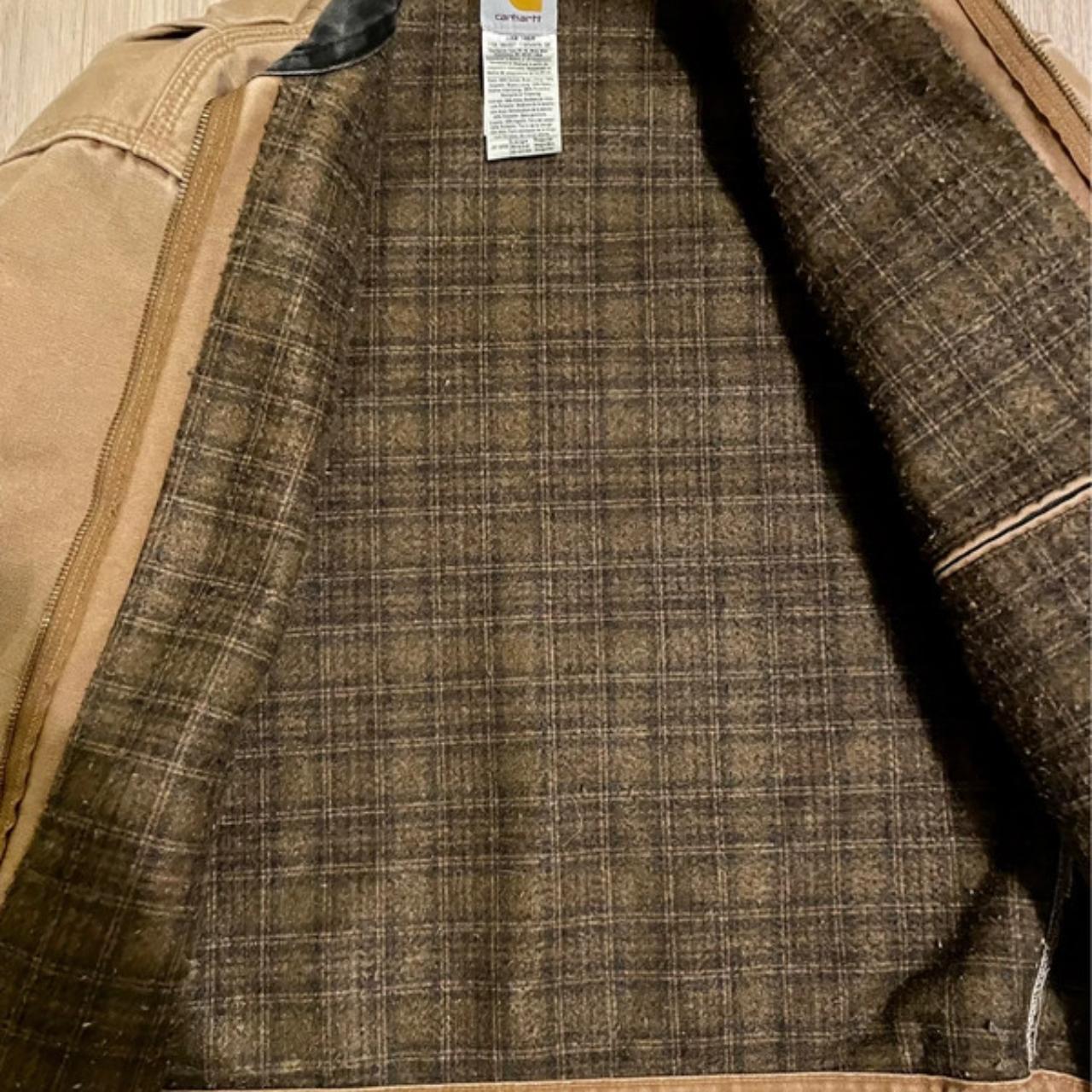 Carhartt Detroit Jacket J97 BRN Size L Armpit to... - Depop