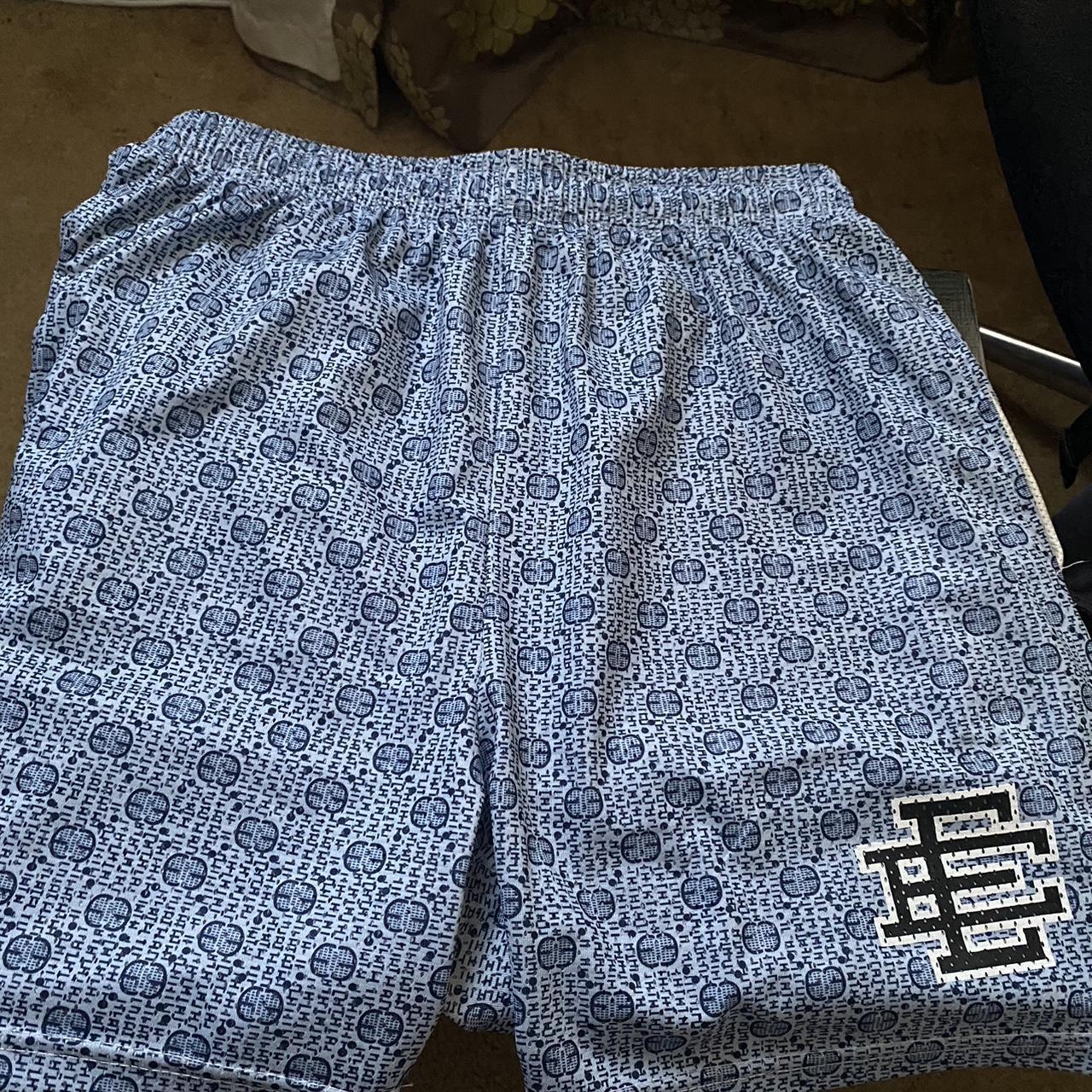 Eric Emmanuel Blue shorts good condition XL - Depop