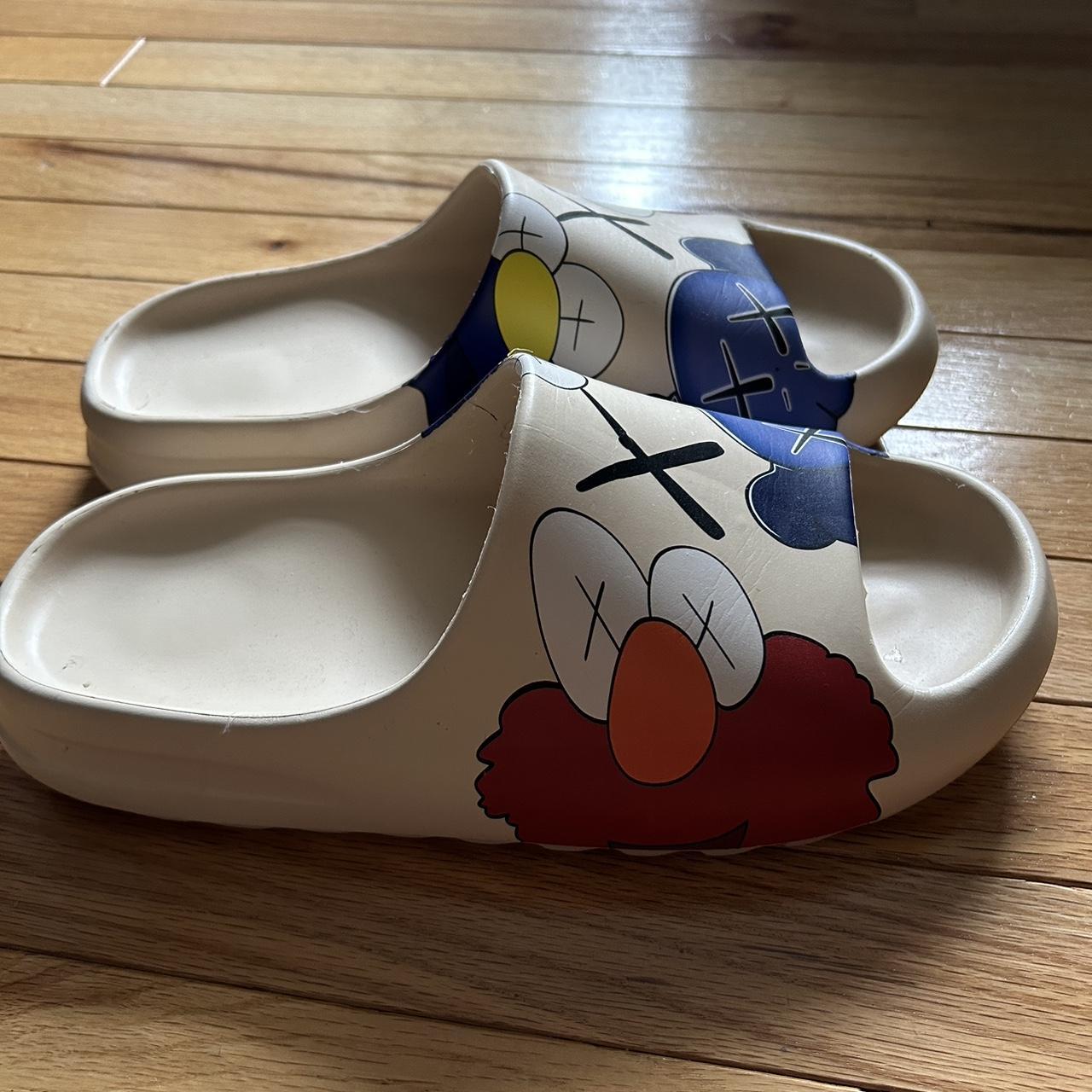 KAWS x ELMO slides Size 9 Men’s No flaws other... - Depop