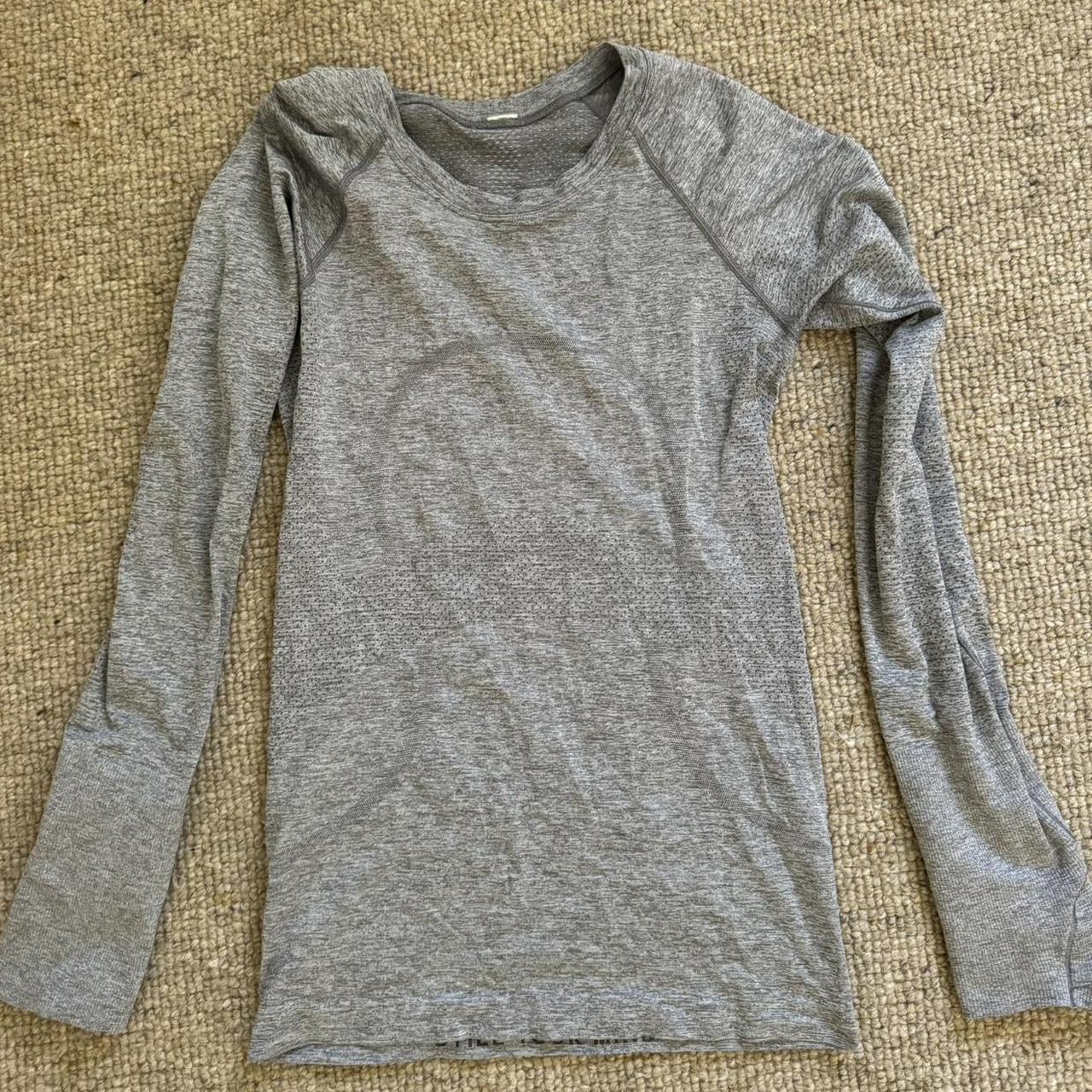 Lululemon grey swiftly tech long sleeve SZ4 #activewear - Depop