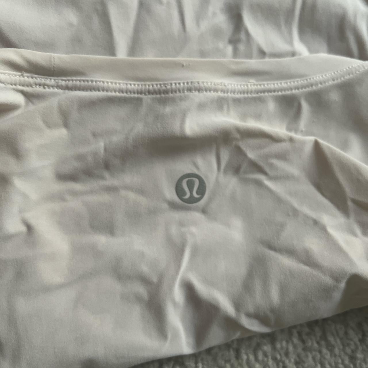 4 lululemon white running shirt - Depop