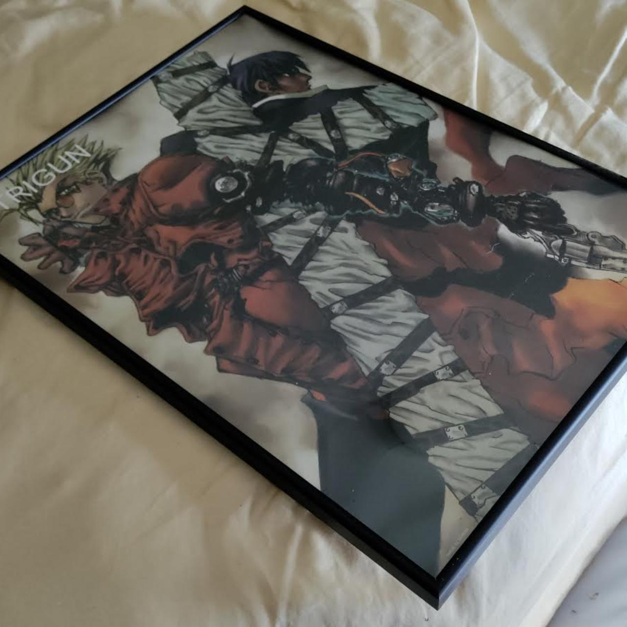 Vintage Trigun Poster A The frame has wear The... - Depop