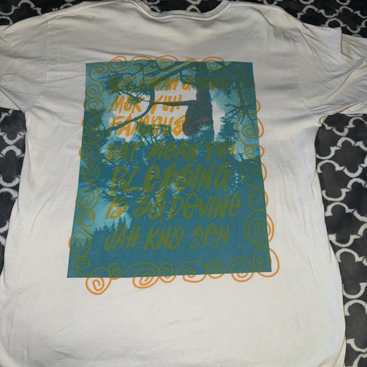 Medium white study shirt with graphic design only... - Depop