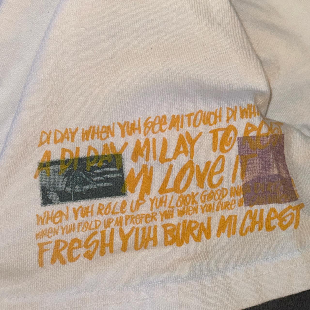 Medium white study shirt with graphic design only... - Depop