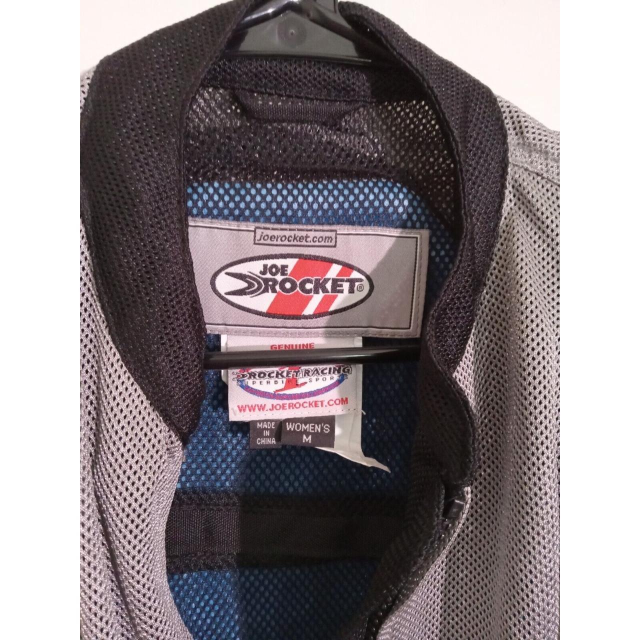 Joe Rocket Gray Black Mesh Ballistic Padded Jacket... - Depop