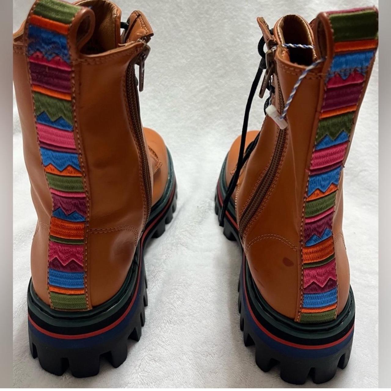 Farm Rio lace up boots Never worn but a few scuffs... - Depop