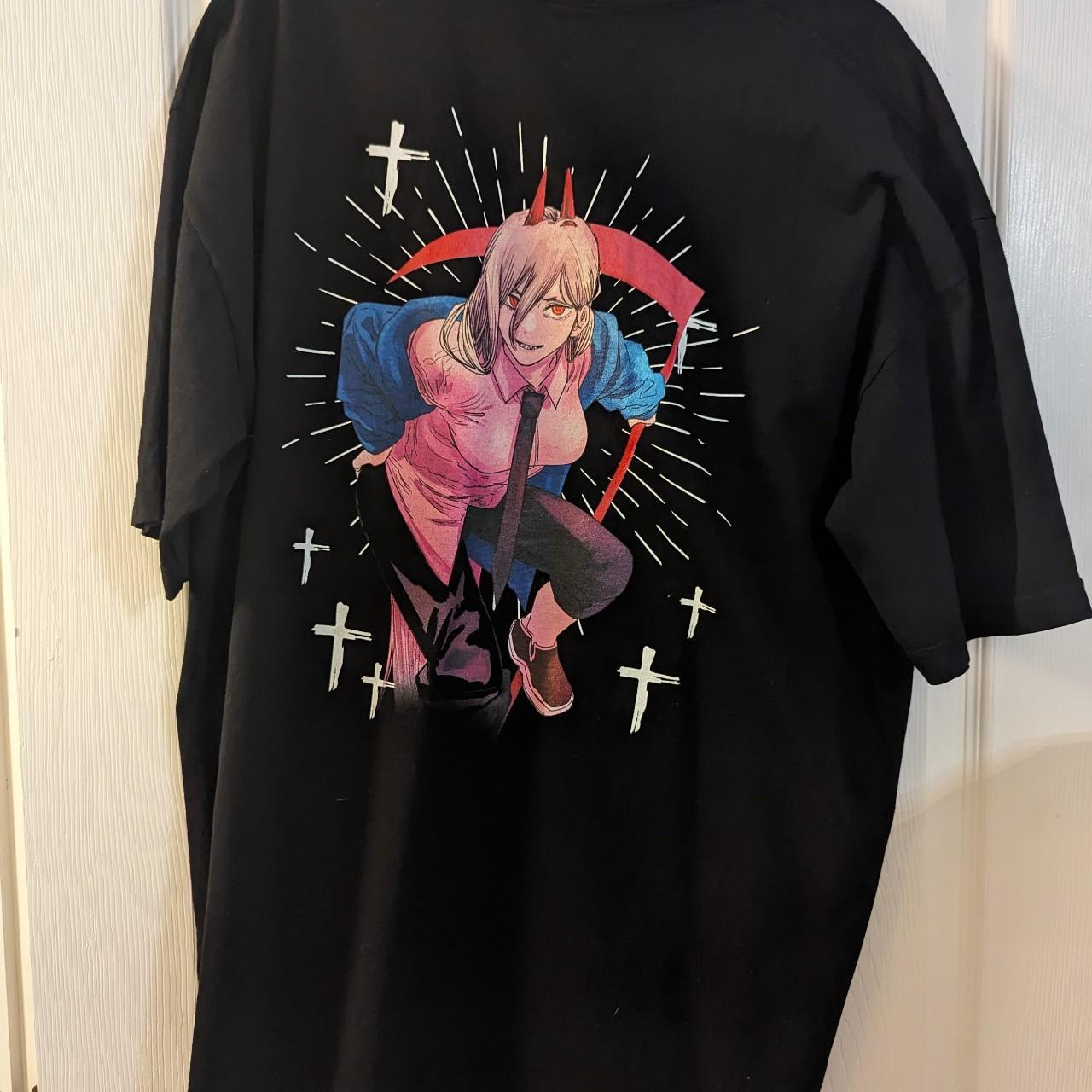 -THR1FTLYF3 CHAINSAW MAN POWER T SHIRT - MENS... - Depop