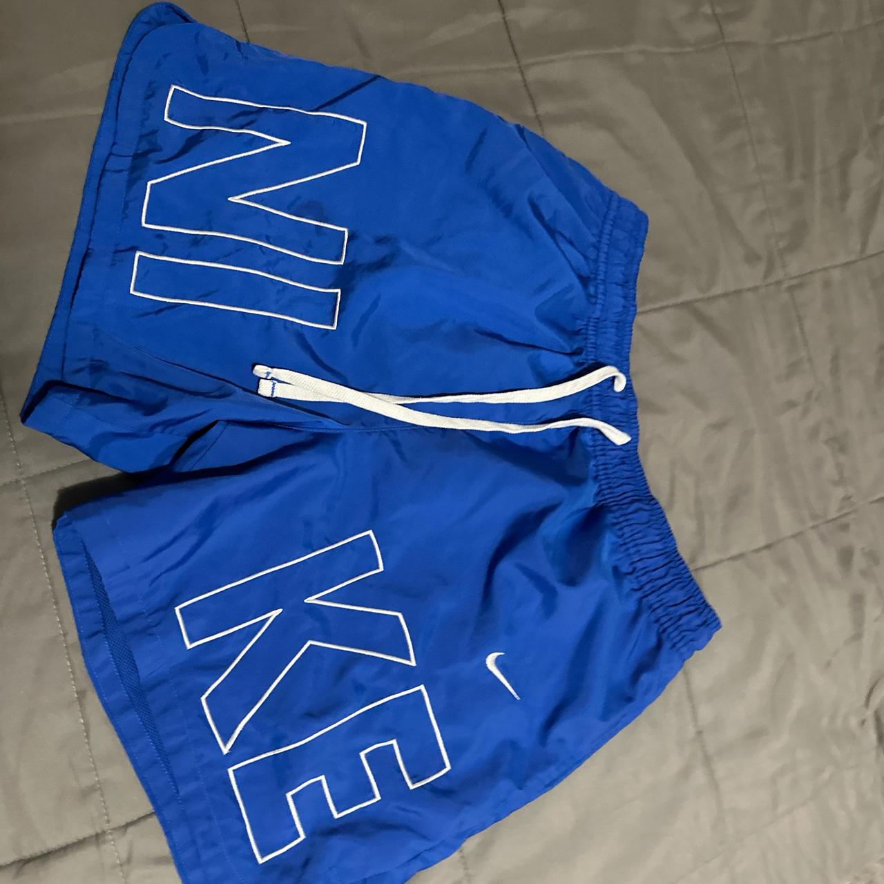 Nike shorts with embroidered logo. - Depop