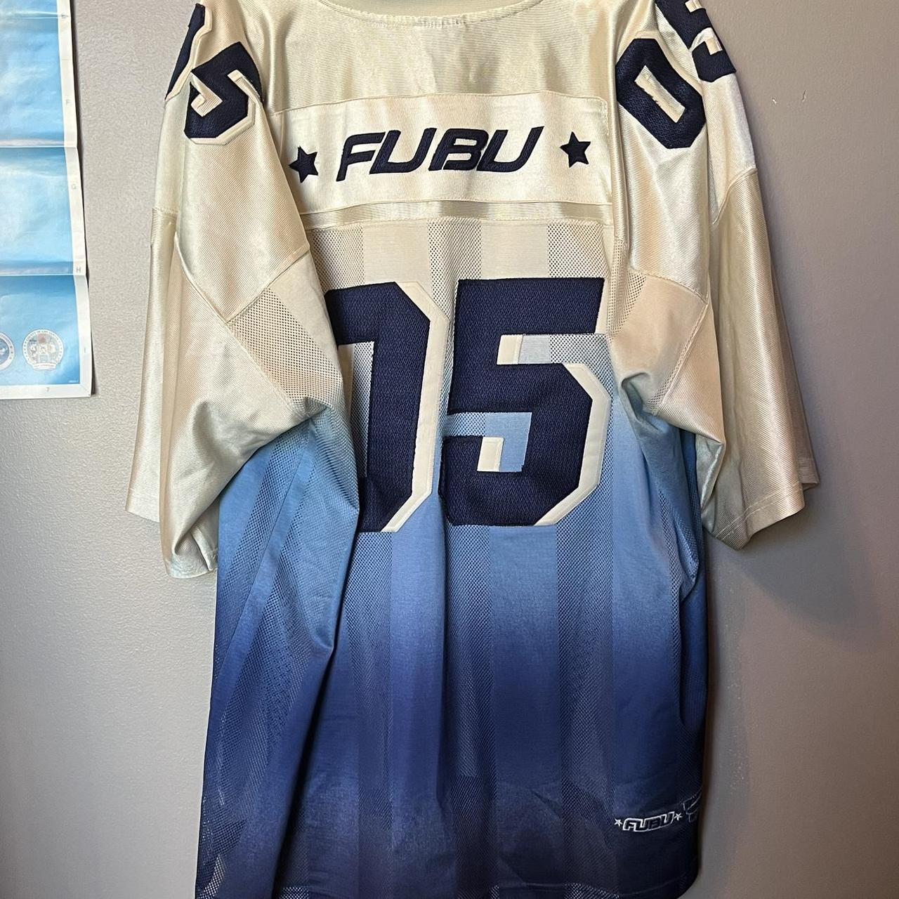 Huge Fubu ombre jersey #Fubu #vintage #y2k #football - Depop
