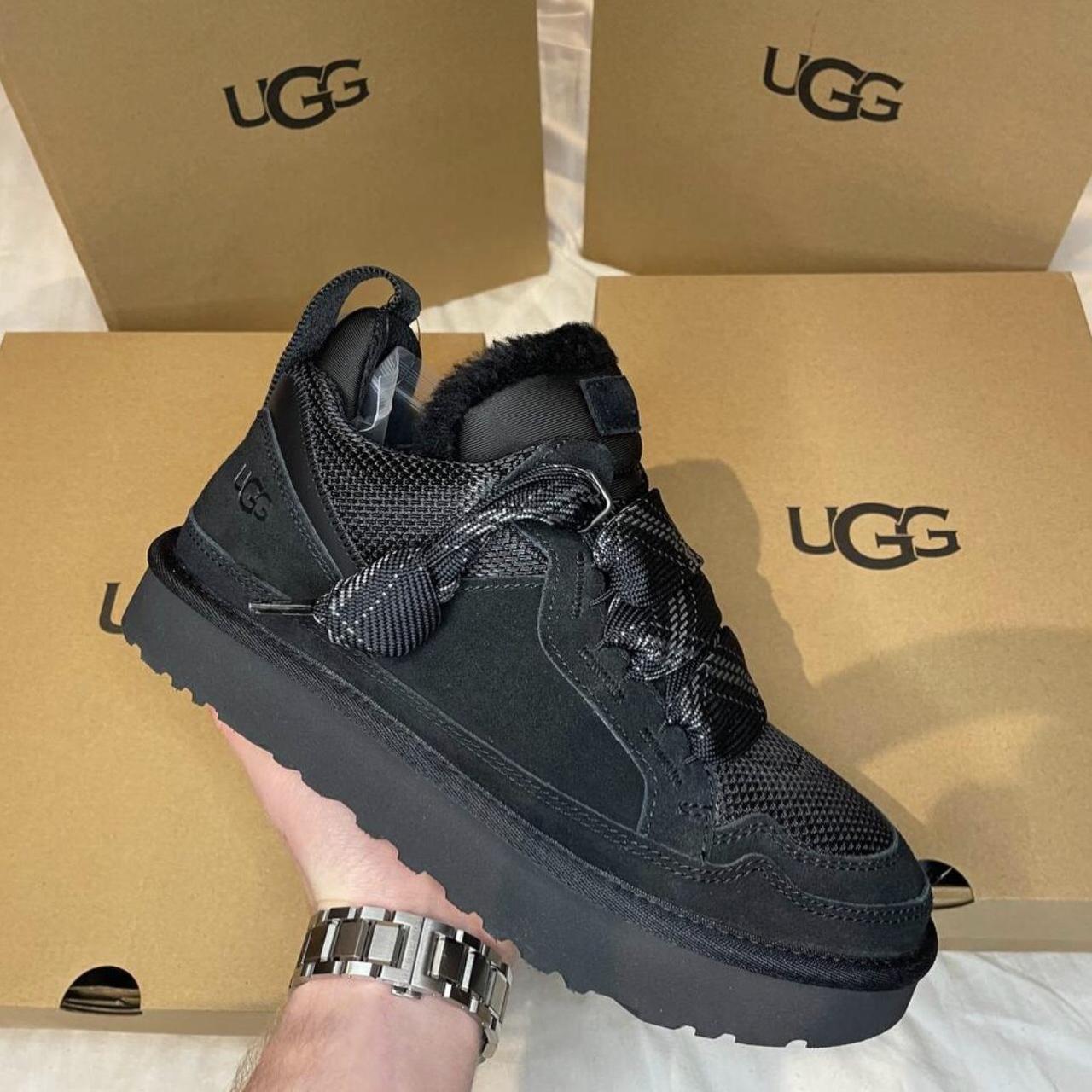 Brand new Ugg lowmel trainers in black and sand - Depop