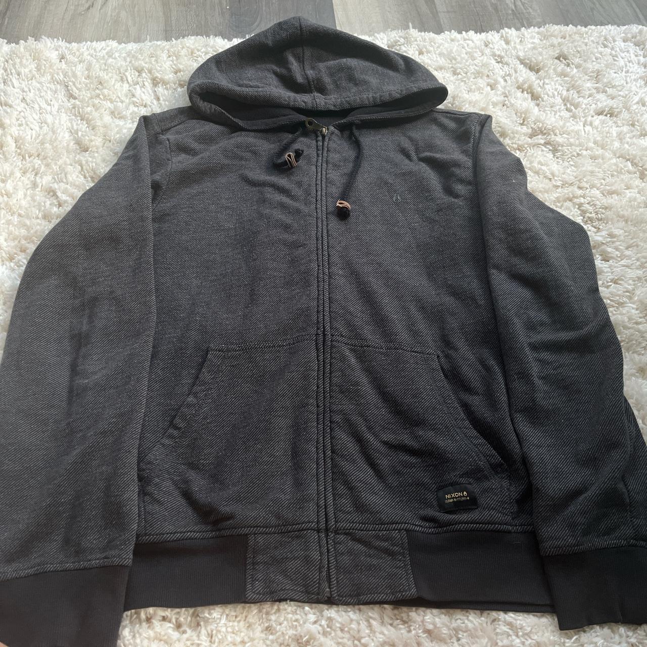 Men’s Nixon grey zip up jacket Size- M Great... - Depop