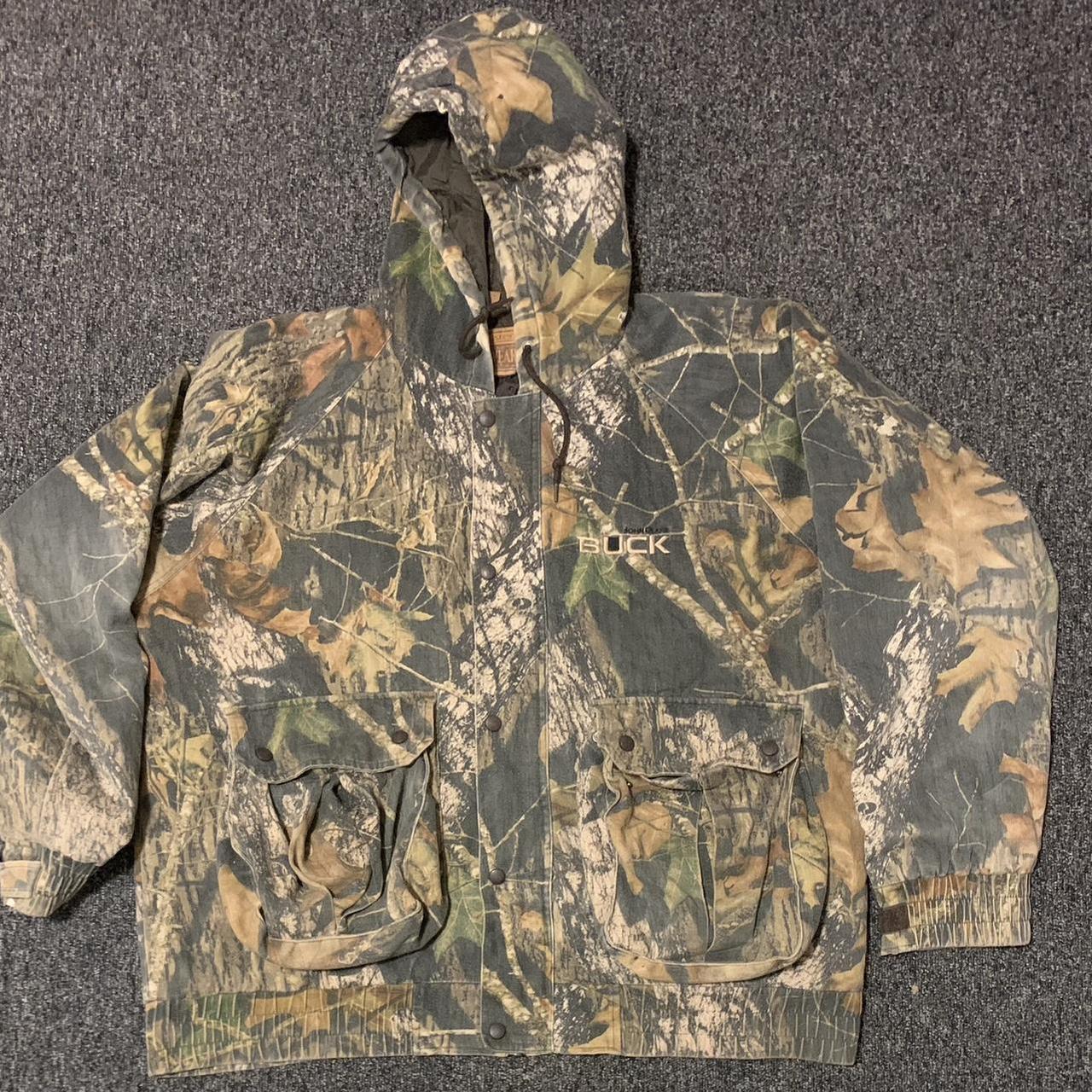 Realtree camo jacket with hood #camouflage - Depop