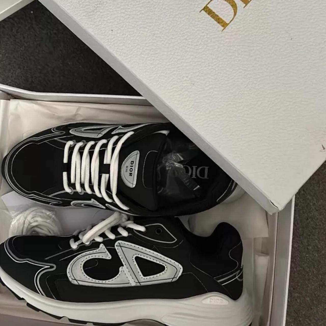 Christian Dior B30 (reflective) CD30 - Black and grey - Depop