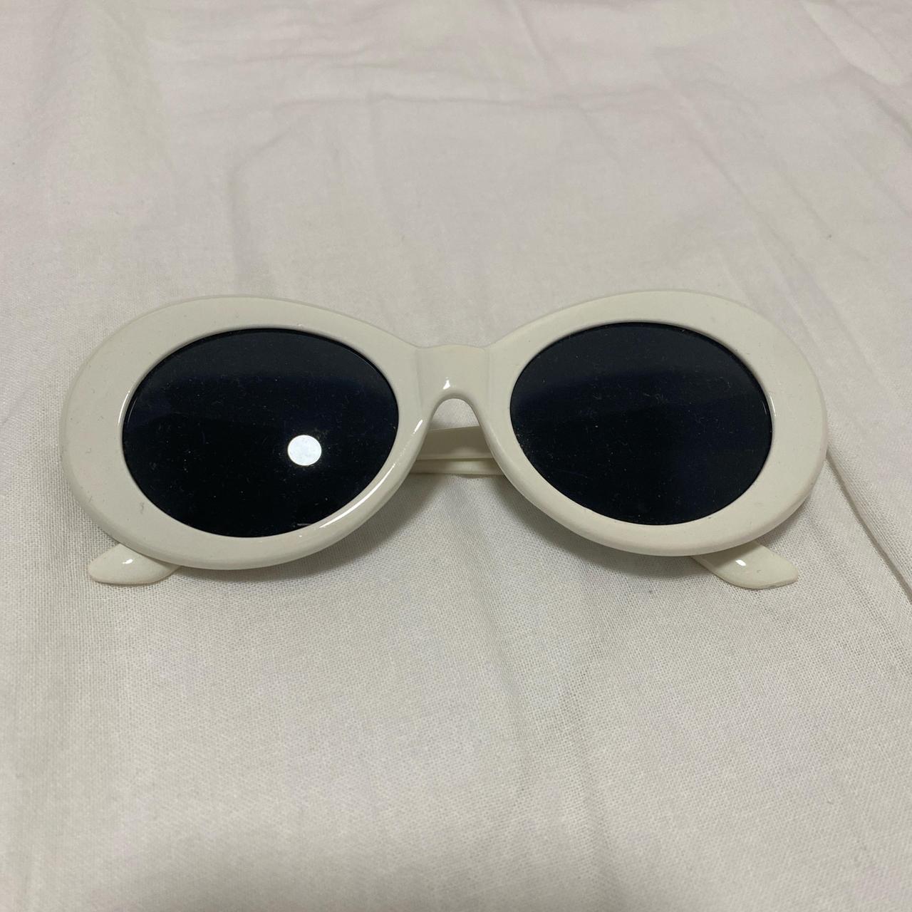 white clout goggles #sunglasses #glasses #cloutgoggles - Depop