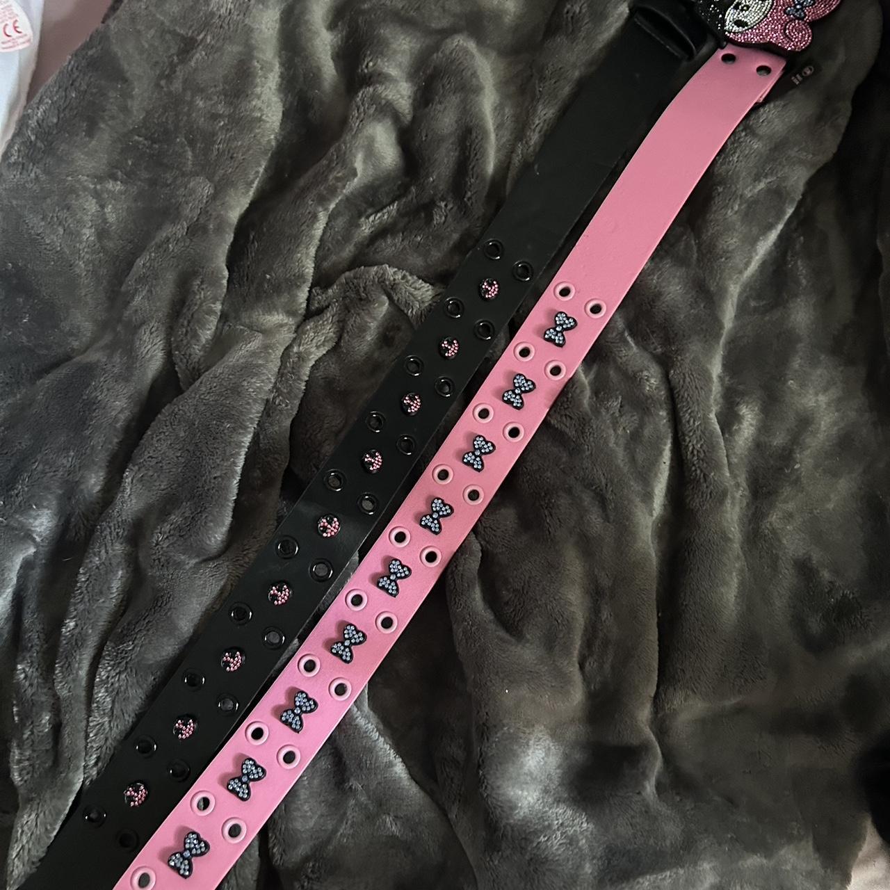 xs kuromi belt #kuromi #hellokitty #y2k #black #belt - Depop