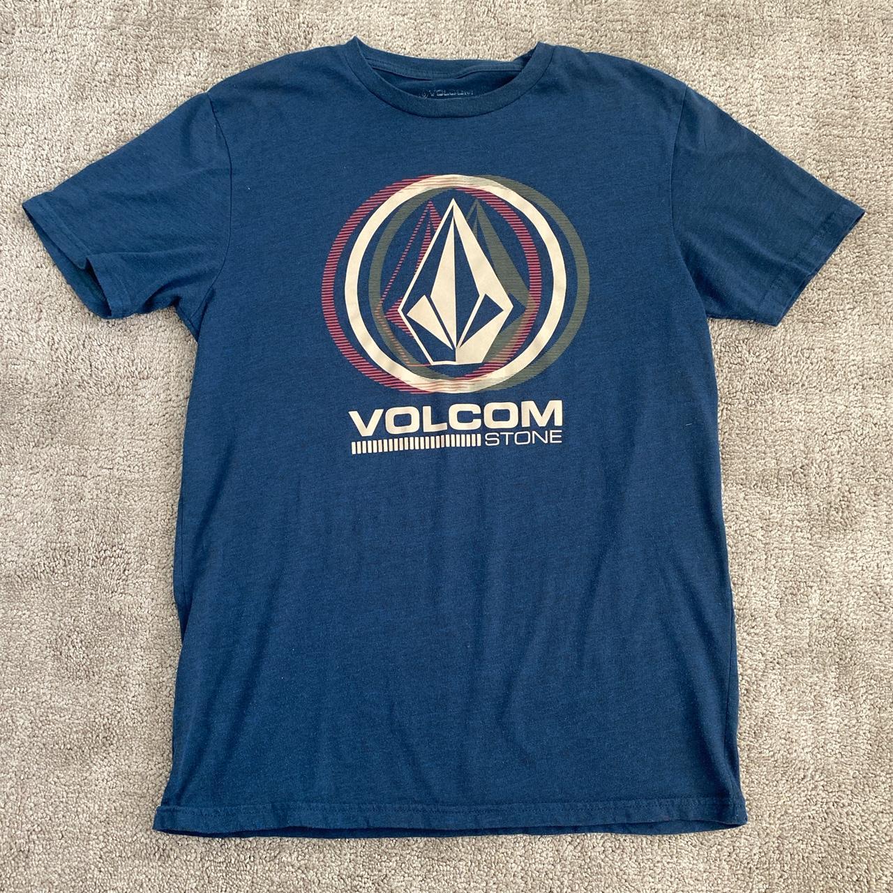 Navy Blue Volcom T-shirt. Size Men’s Medium. - Depop