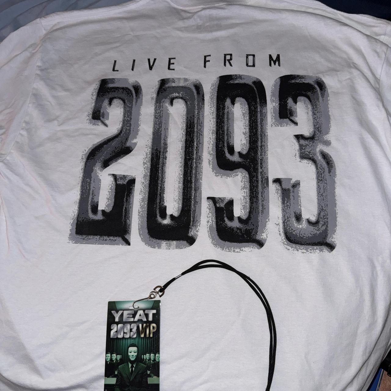 YEAT LIVE FROM 2093 VIP SHIRT + LANYARD ONLY GIVEN... - Depop