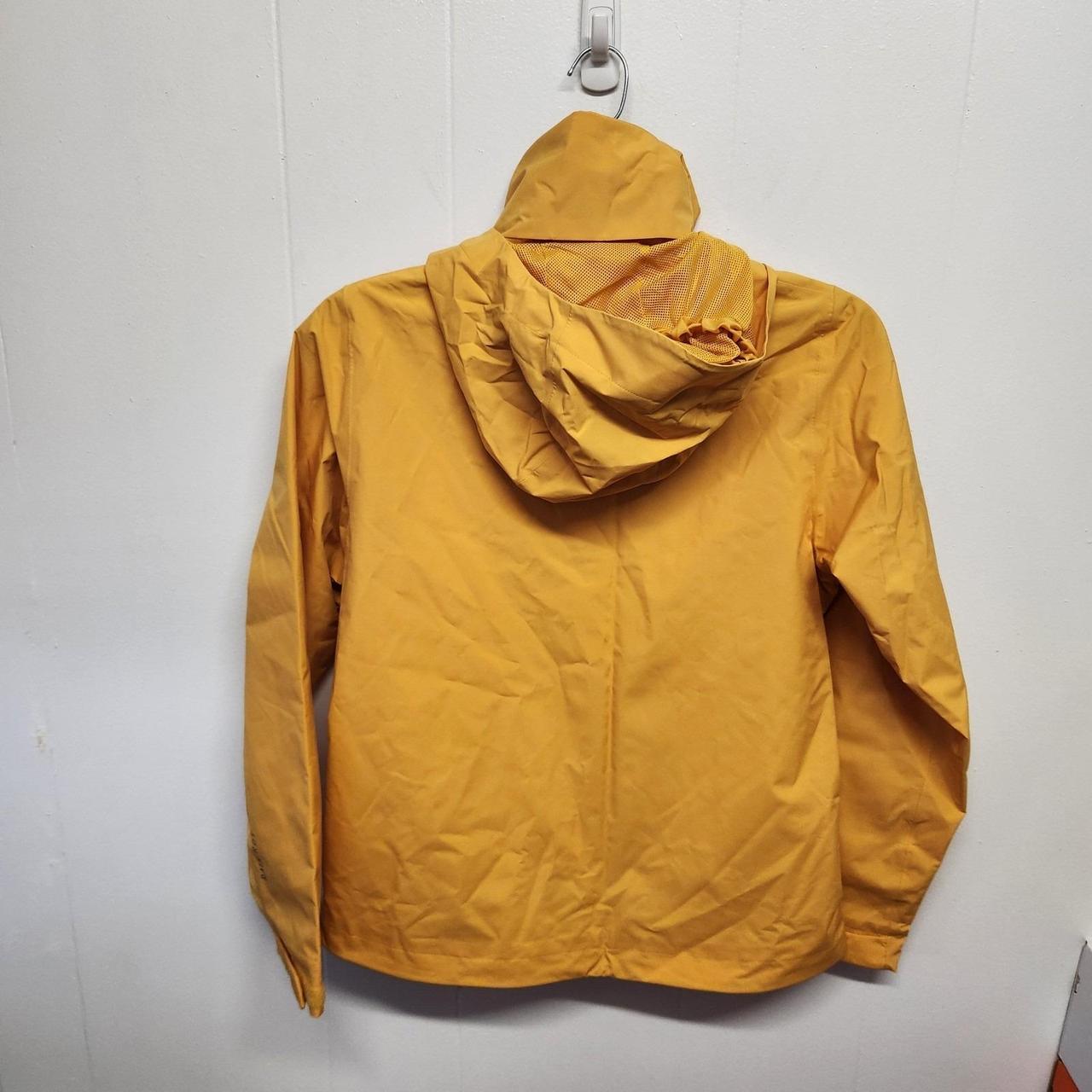 Adidas Terrex Jacket Womens Small Yellow Hooded Rain... | Depop