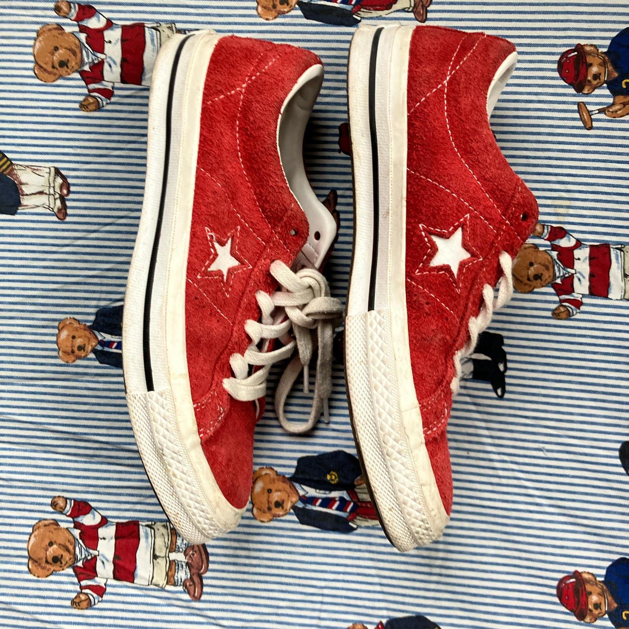 Chuck Originals X Converse One Star RED SUEDE Low... | Depop