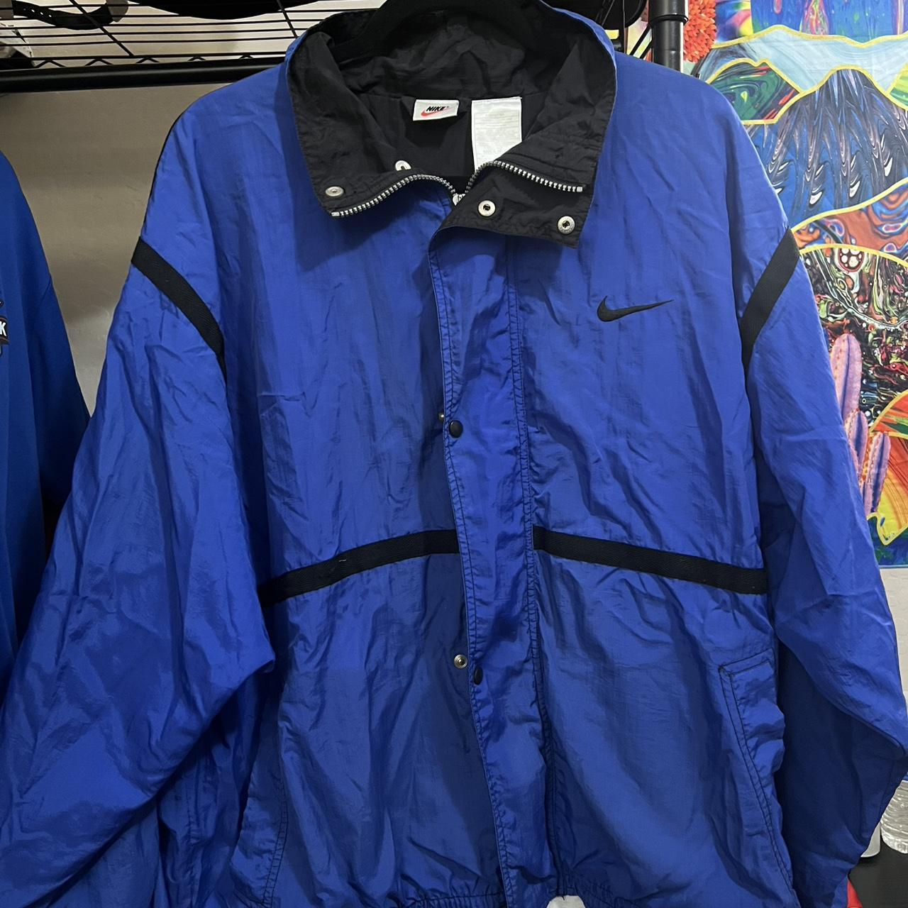 Blue Nike windbreaker jacket | Depop