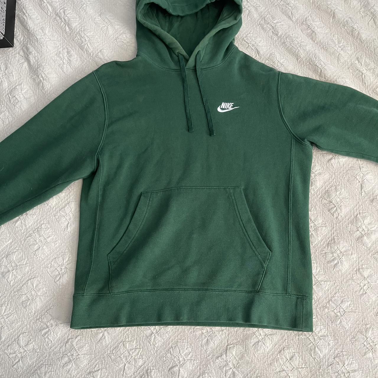 Green Nike hoodie #nikehoodie - Depop