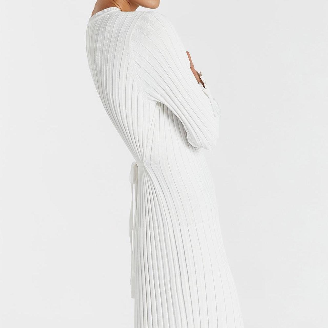 Dissh Ada White Long Sleeve Dress - Depop