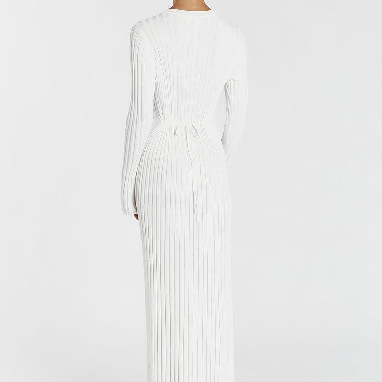 Dissh Ada White Long Sleeve Dress - Depop