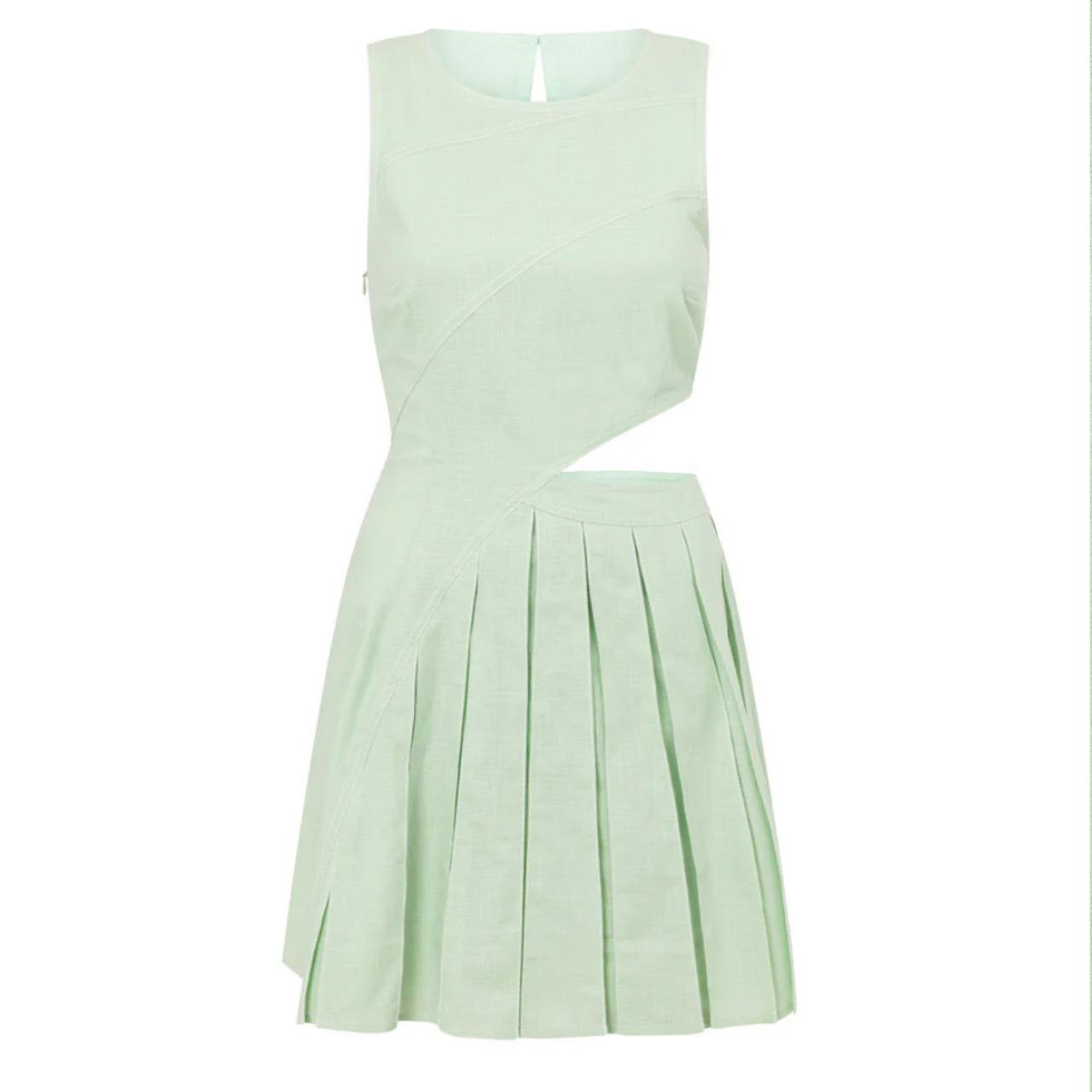 Sabo skirt Aima Cut Out Dress in green size S (fits... - Depop