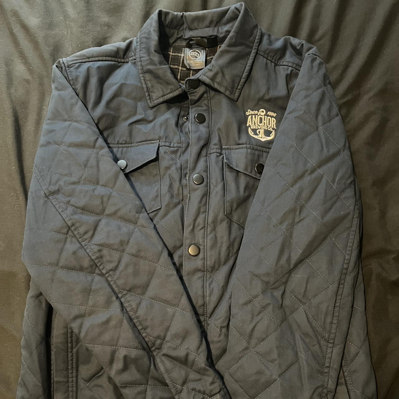 Anchor Brewing Canvas Jacket. Sick jacket just a bit... - Depop