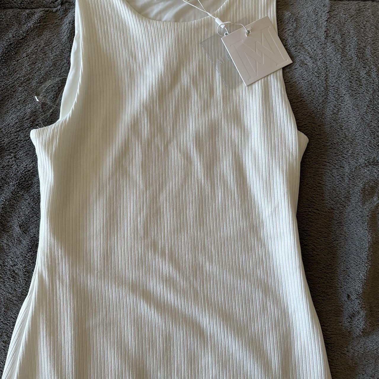 Meshki white high neck short dress. Great graduation... - Depop