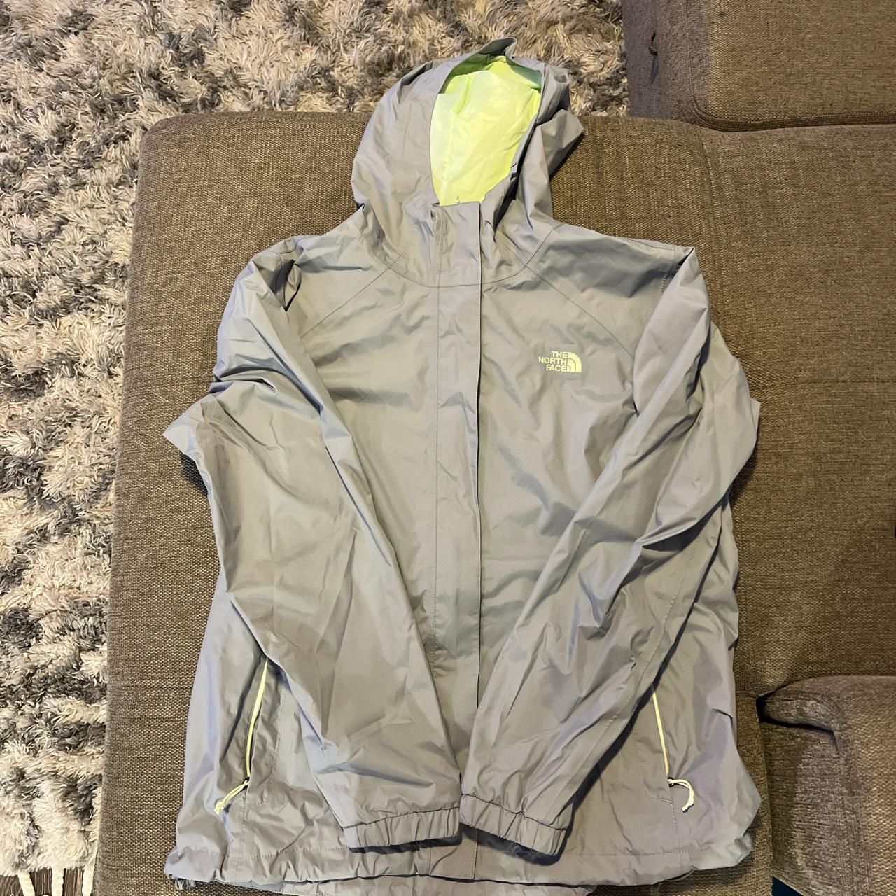 The North Face rain jacket women’s Size L - Depop